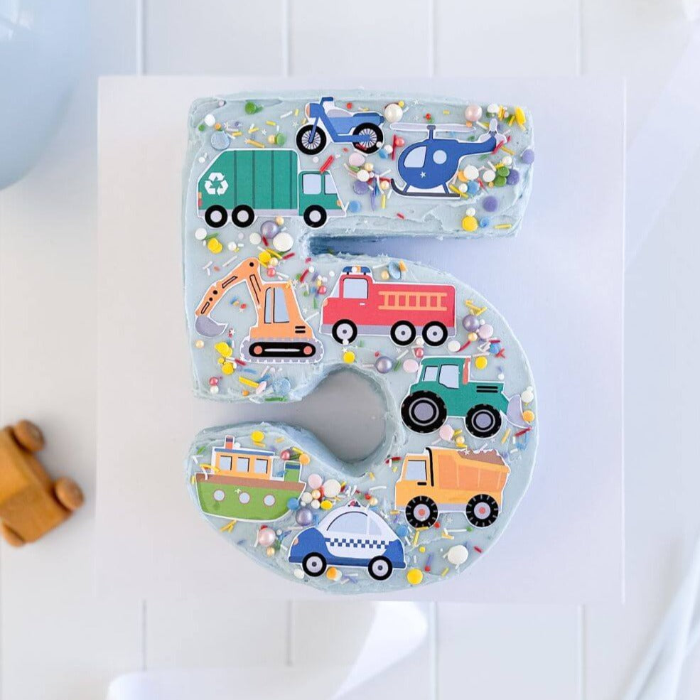 Transport Number Cake Kit | Bake Believe