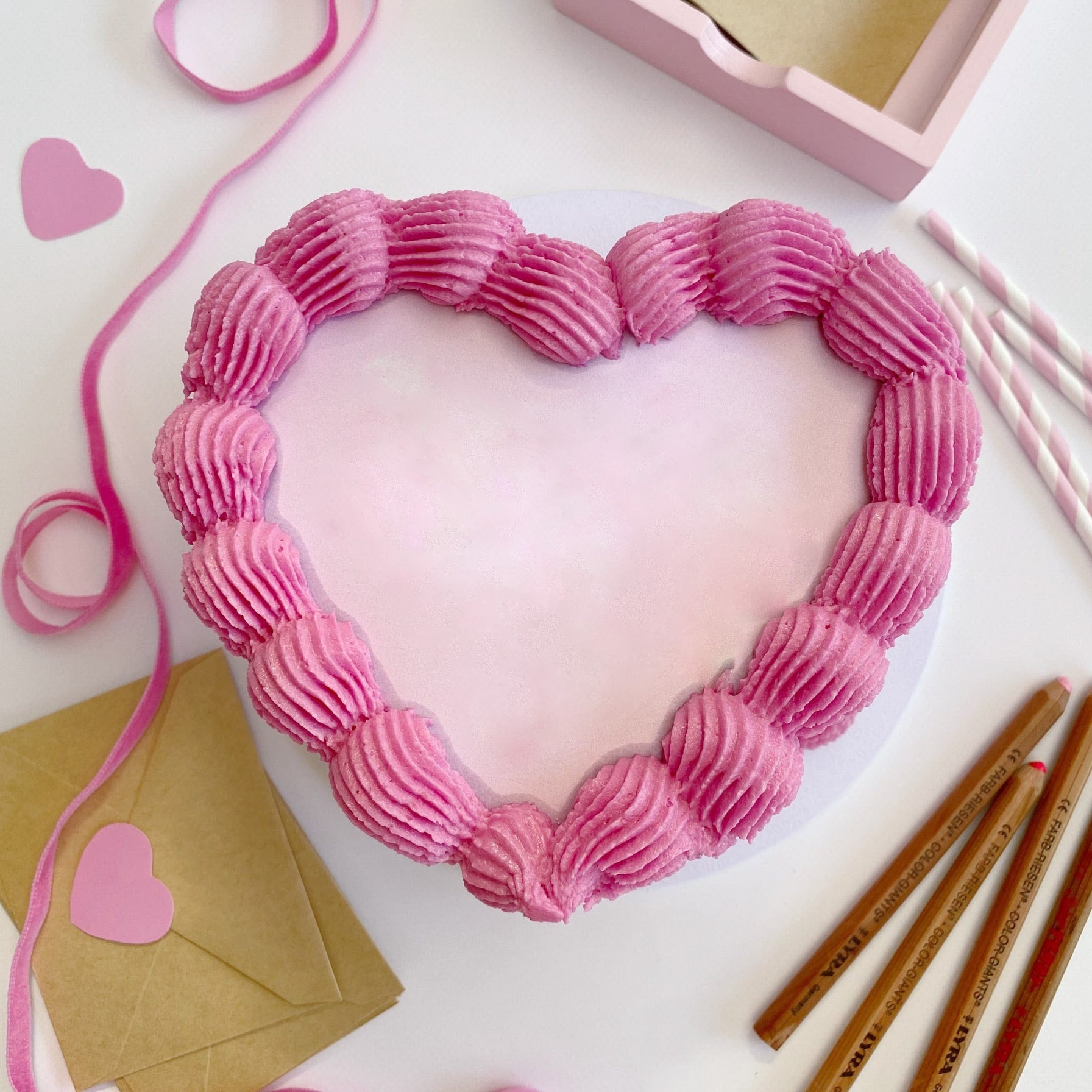 Pink Heart Cake Kit | Bake Believe