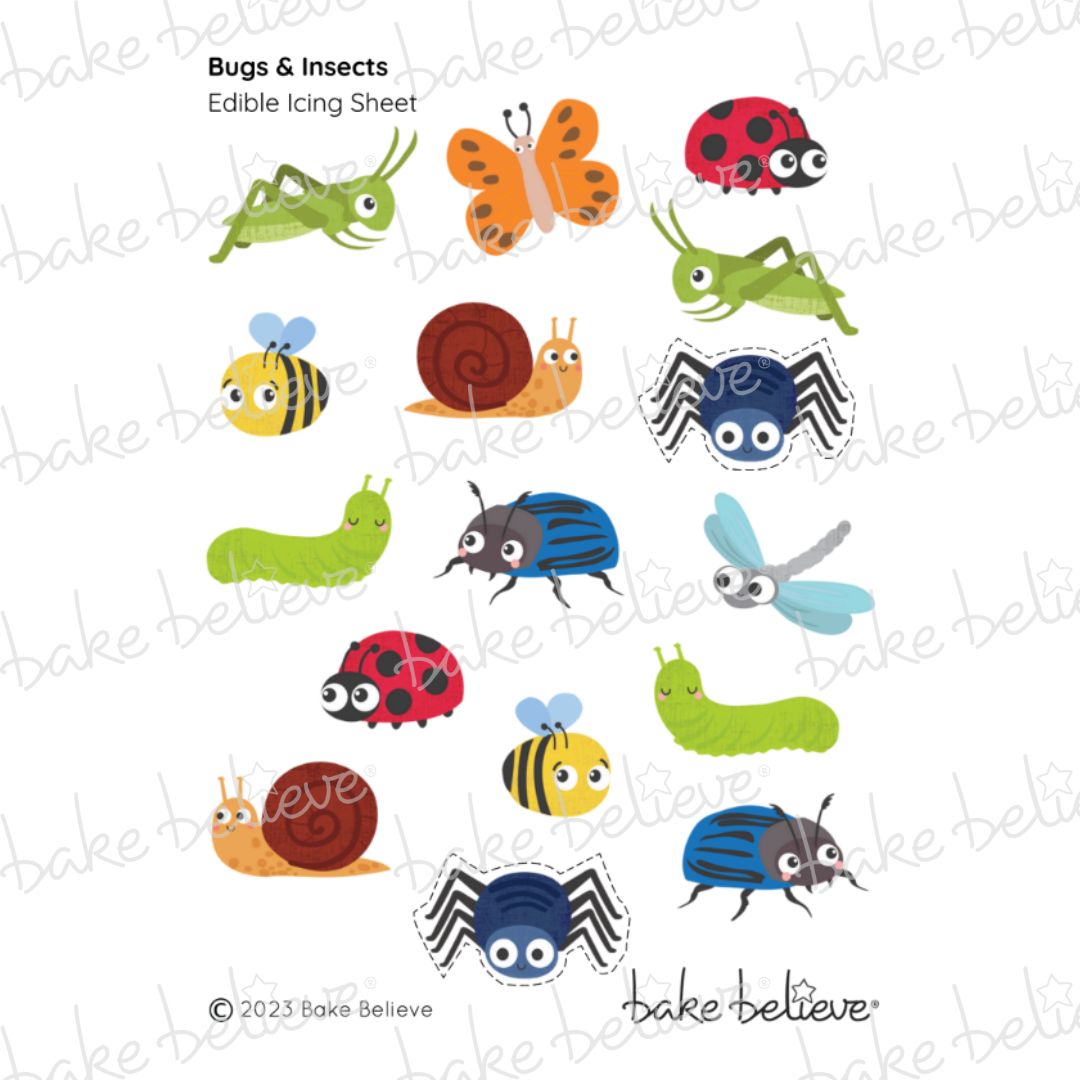 Bugs & Insects Edible Icing Sheet | Bake Believe