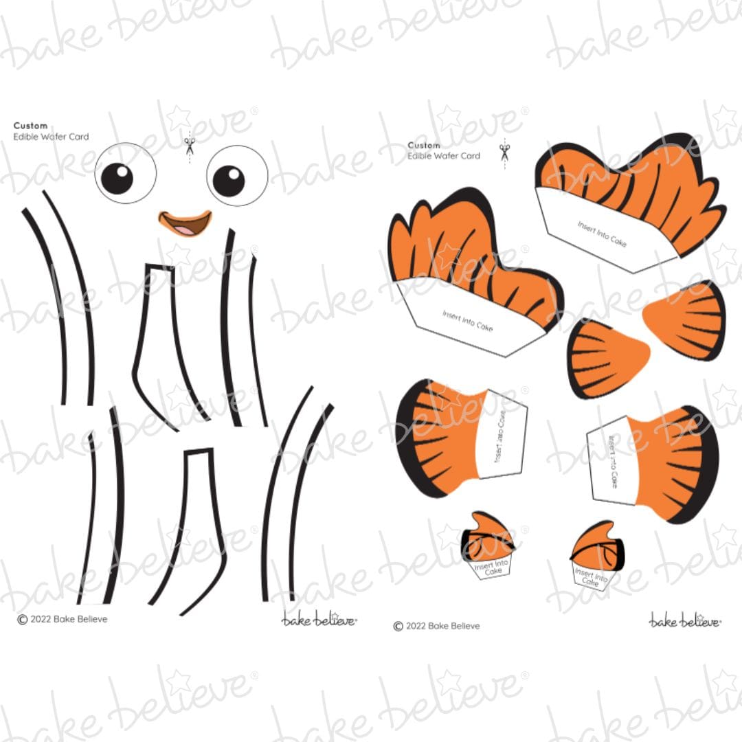 Clownfish Edible Image Set | Bake Believe