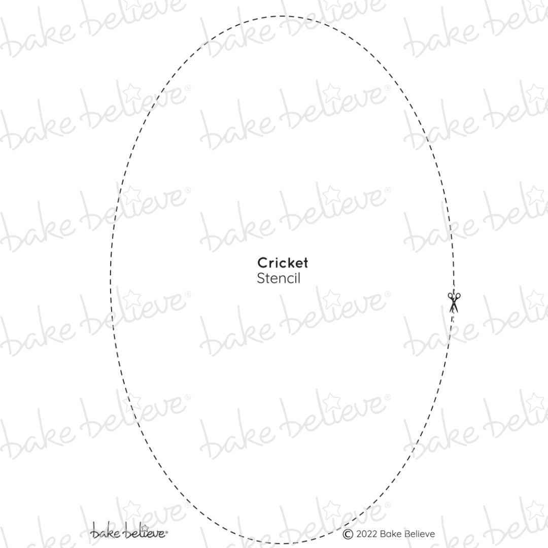 Cricket Pitch Stencil | Bake Believe