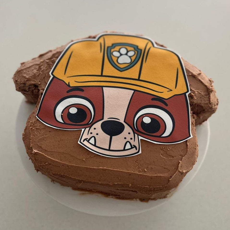 Custom Bulldozer Pup Cake Kit | Bake Believe