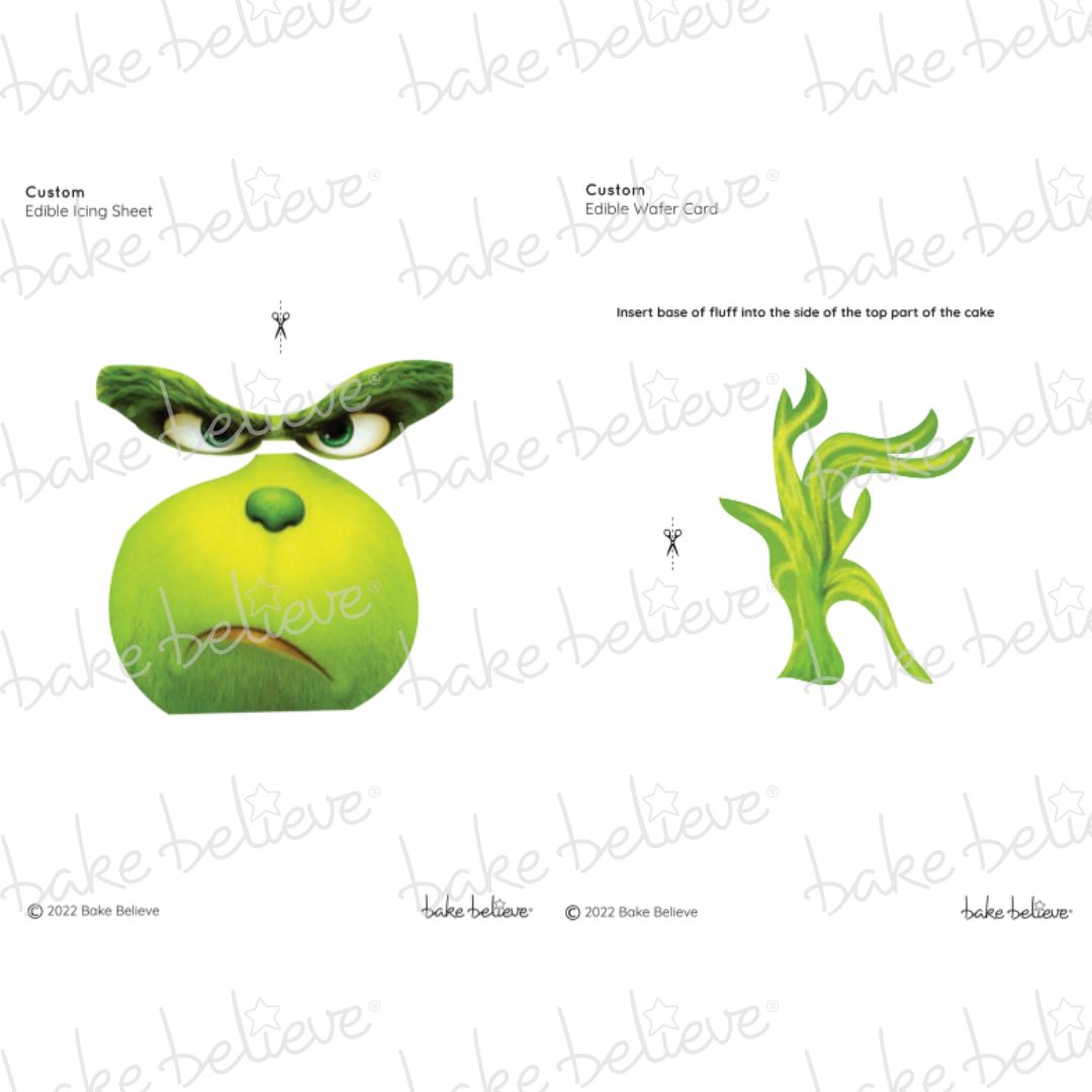 Grinch Inspired Edible Image Set | Bake Believe