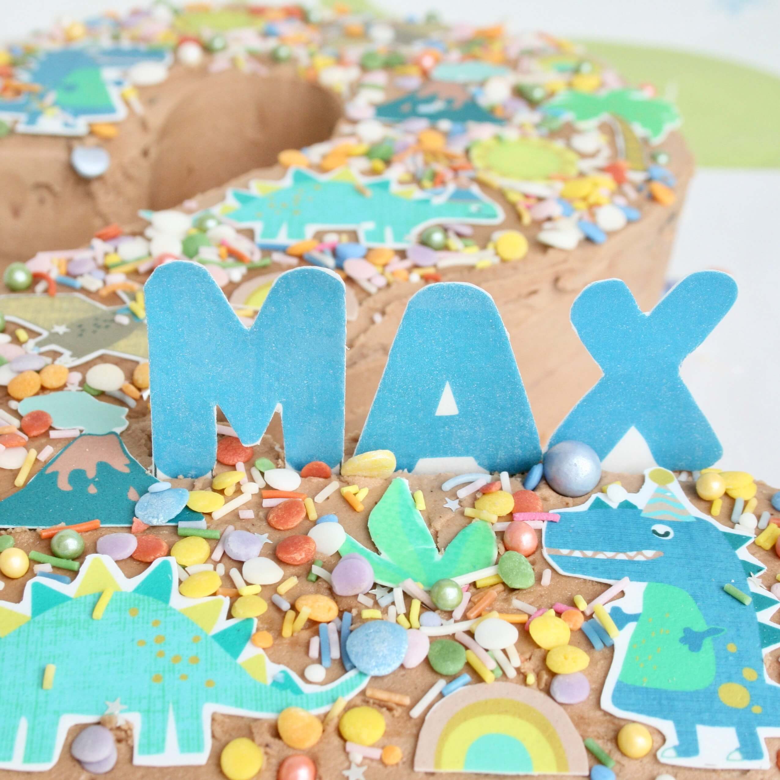 Dinosaur Number Cake Kit | Bake Believe