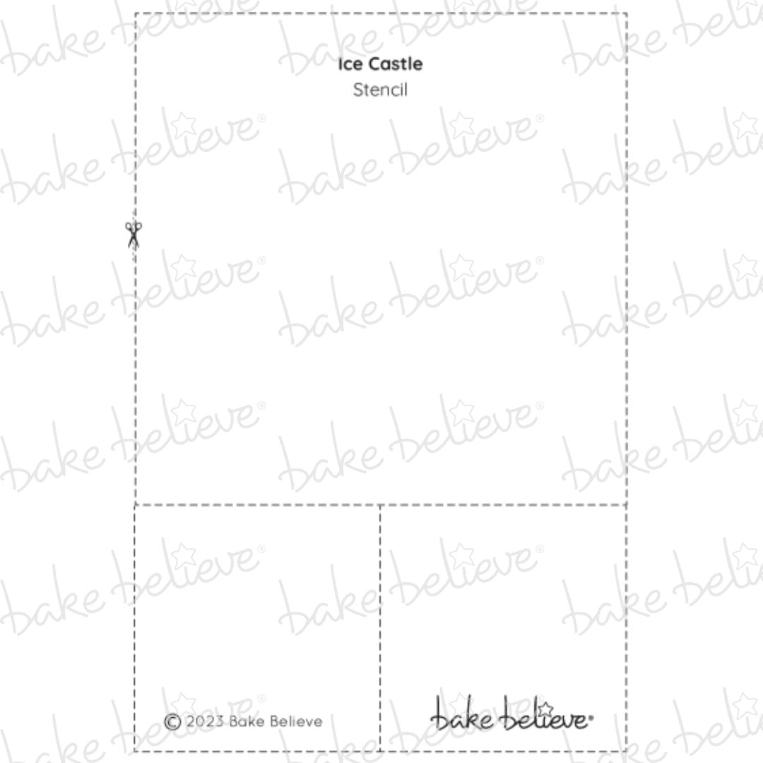 Ice Castle Stencil | Bake Believe