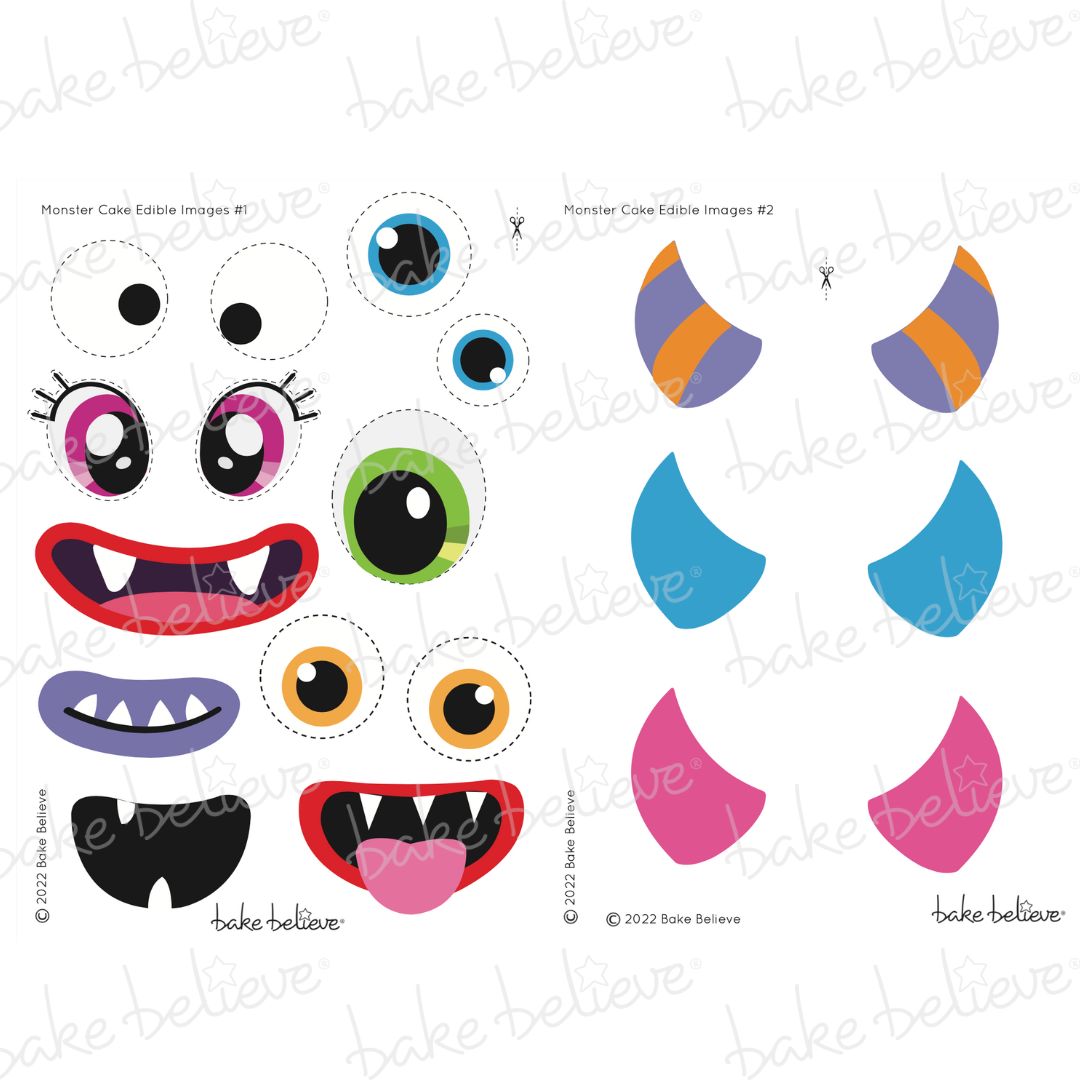 Monster Edible Image Set | Bake Believe