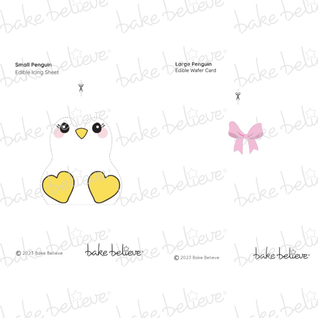 Penguin Edible Image Set | Bake Believe