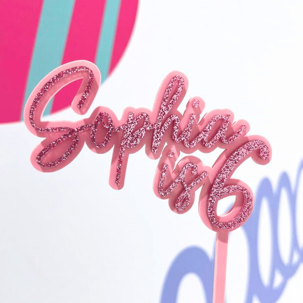 Personalised Acrylic Toppers