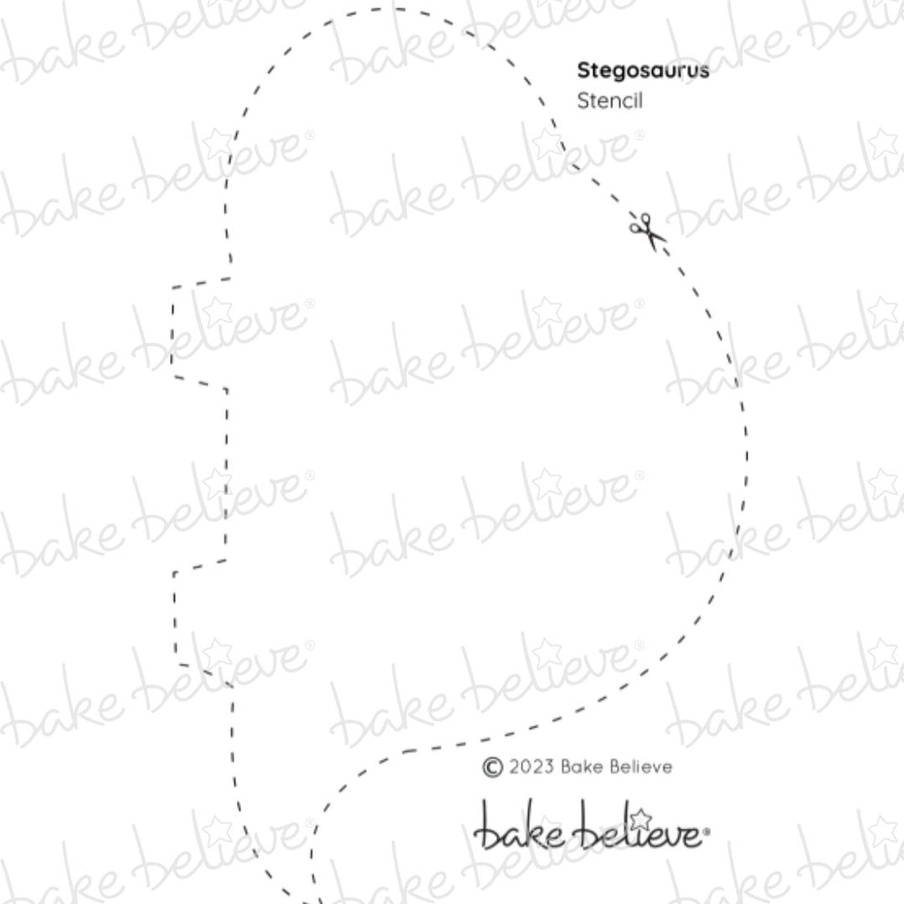 Stegosaurus Stencil | Bake Believe