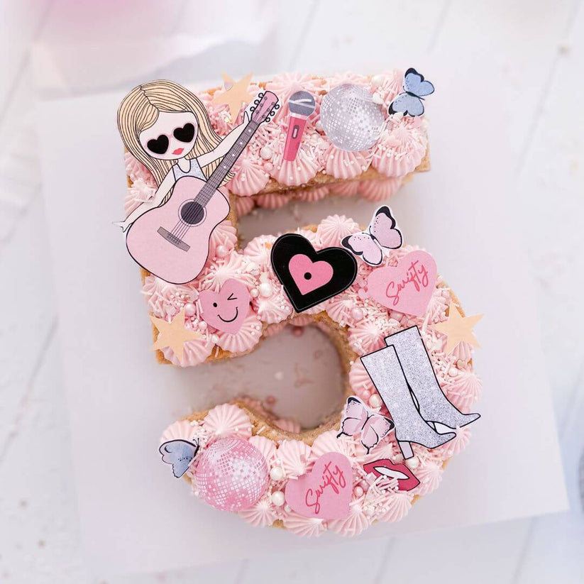 Pop Star Number Cake Kit | Bake Believe