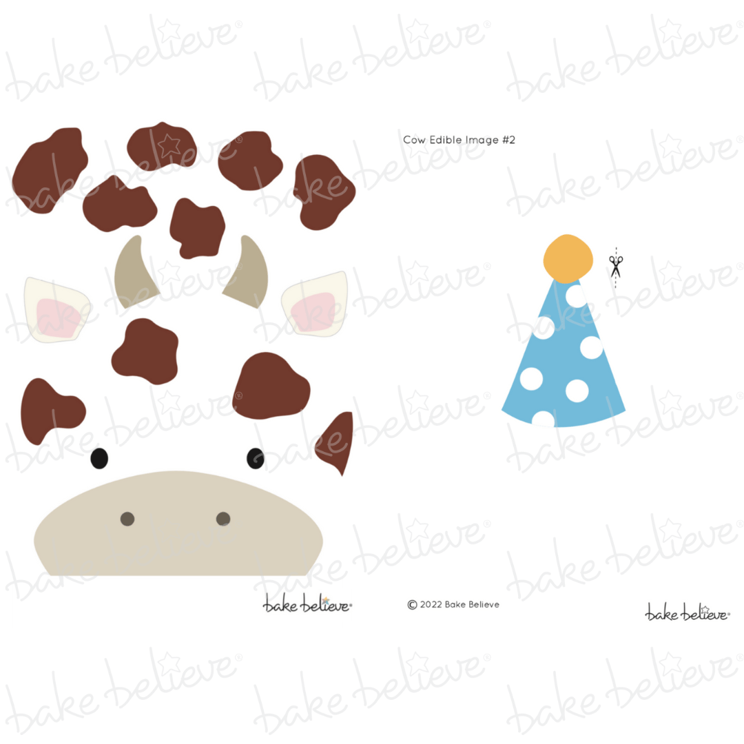 Cow Edible Image Set | Bake Believe