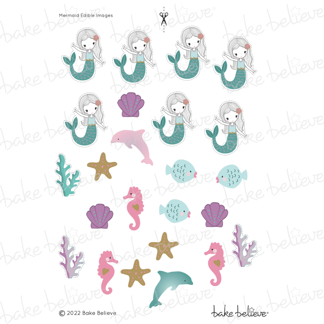 Mermaid Edible Images | Bake Believe