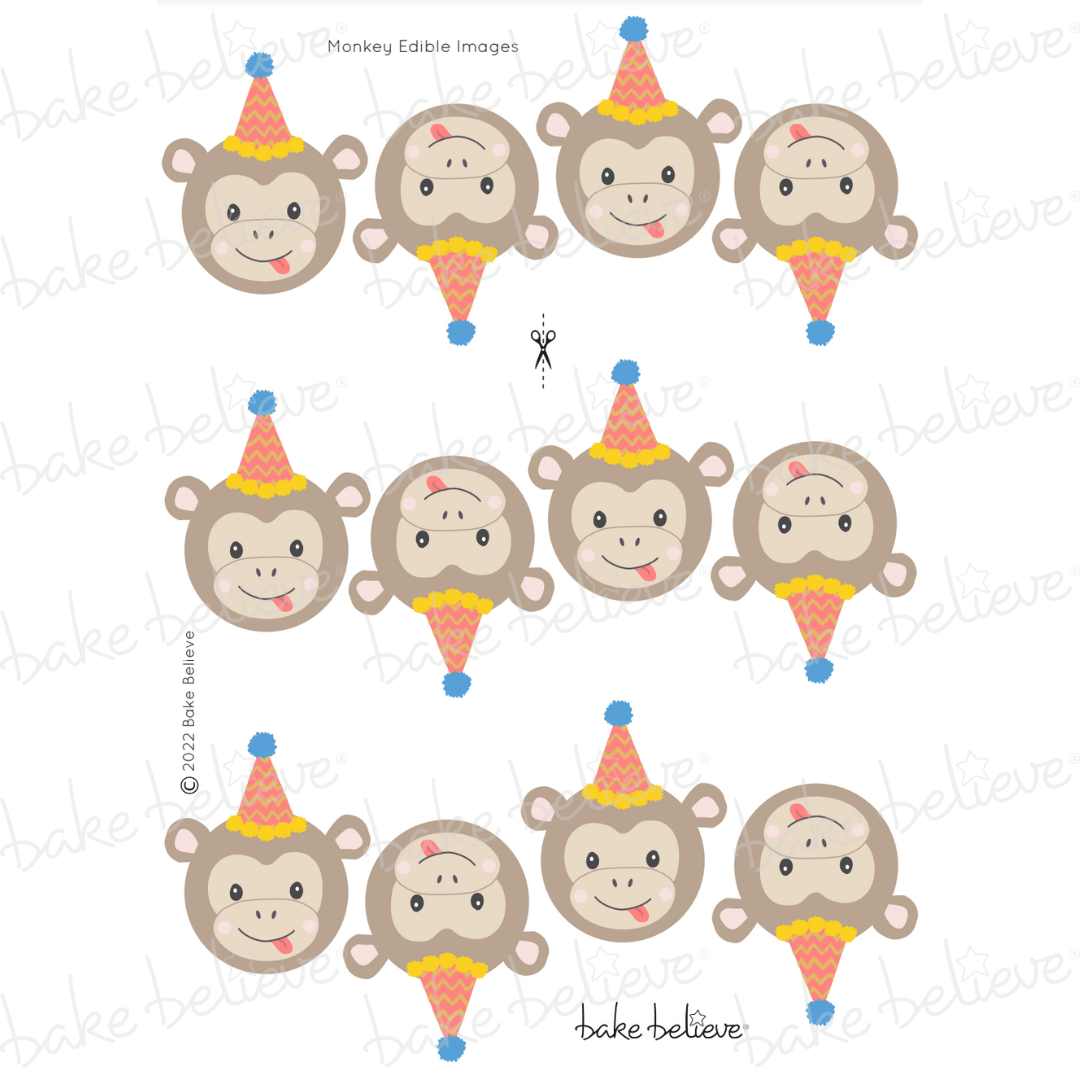 Monkey Edible Images | Bake Believe
