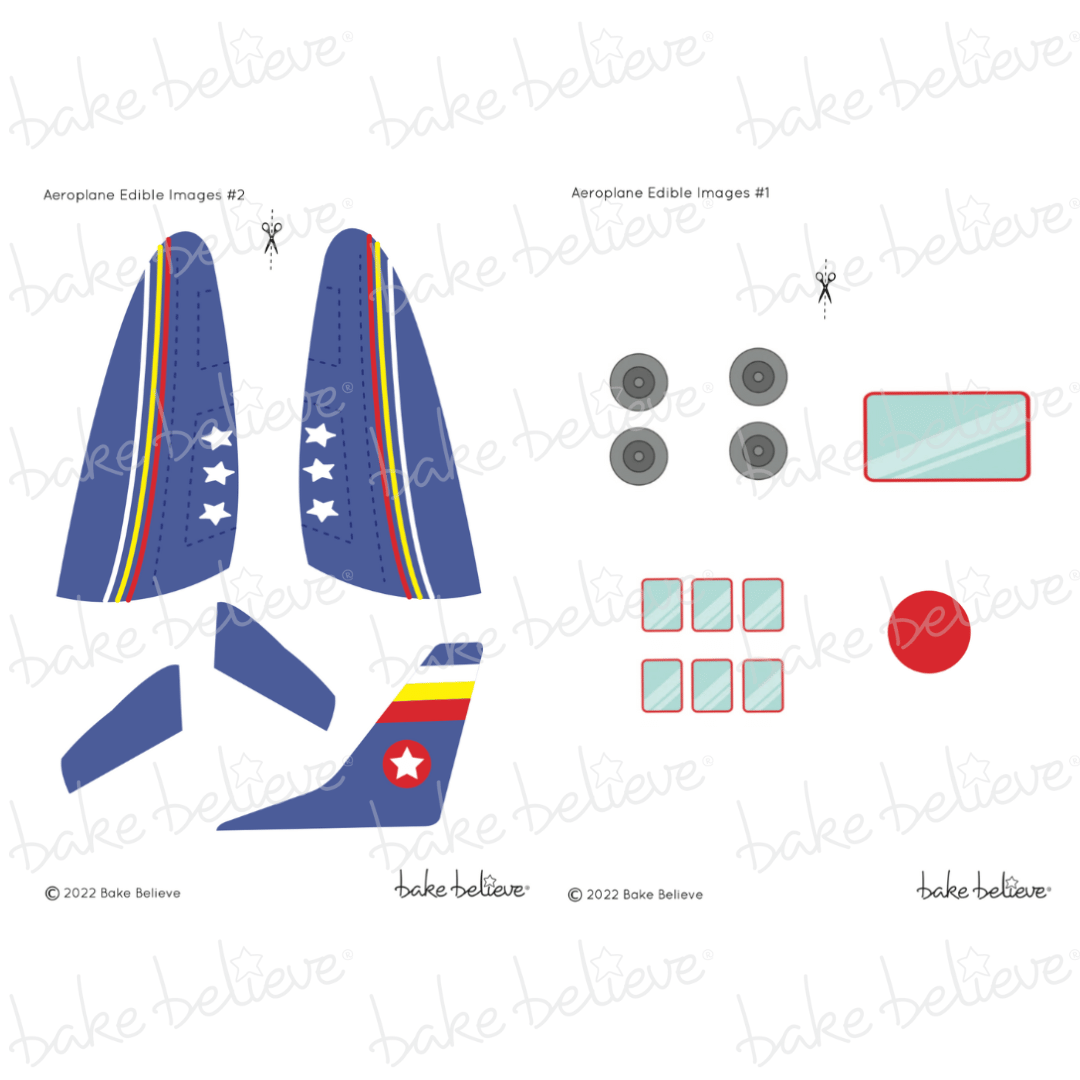 Plane Edible Image Set | Bake Believe