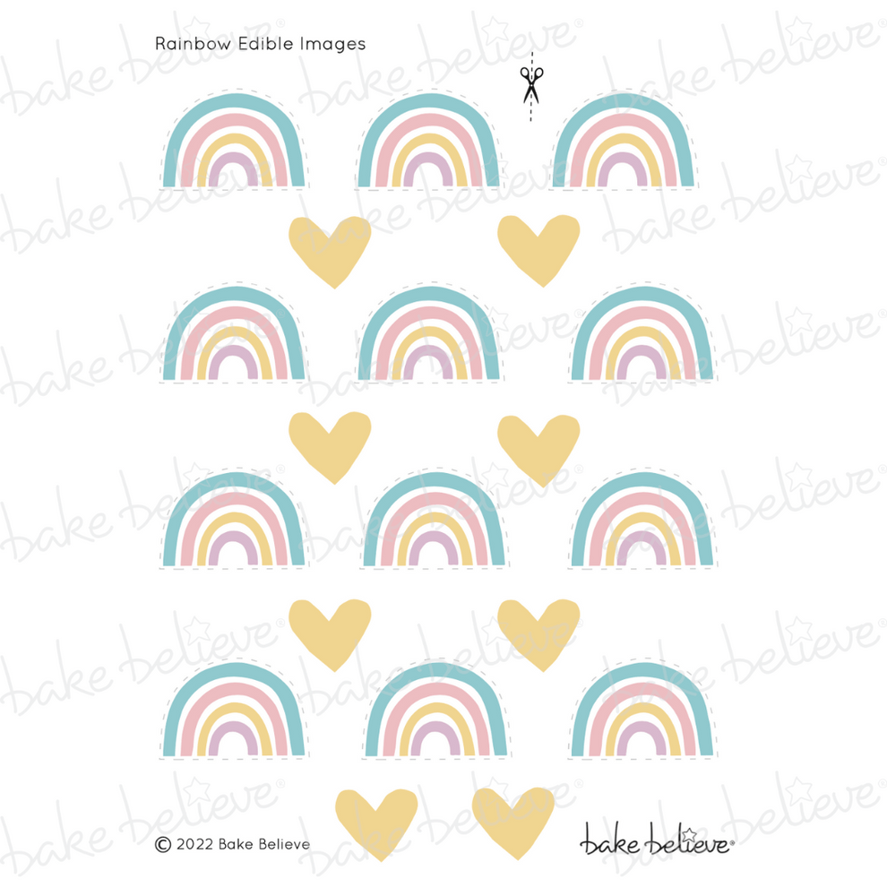 Rainbow Edible Images | Bake Believe
