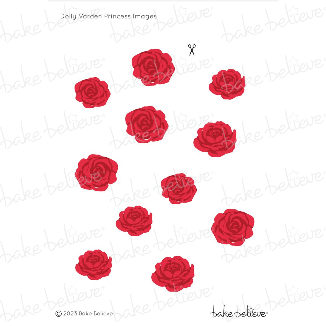 Rose Edible Images | Bake Believe