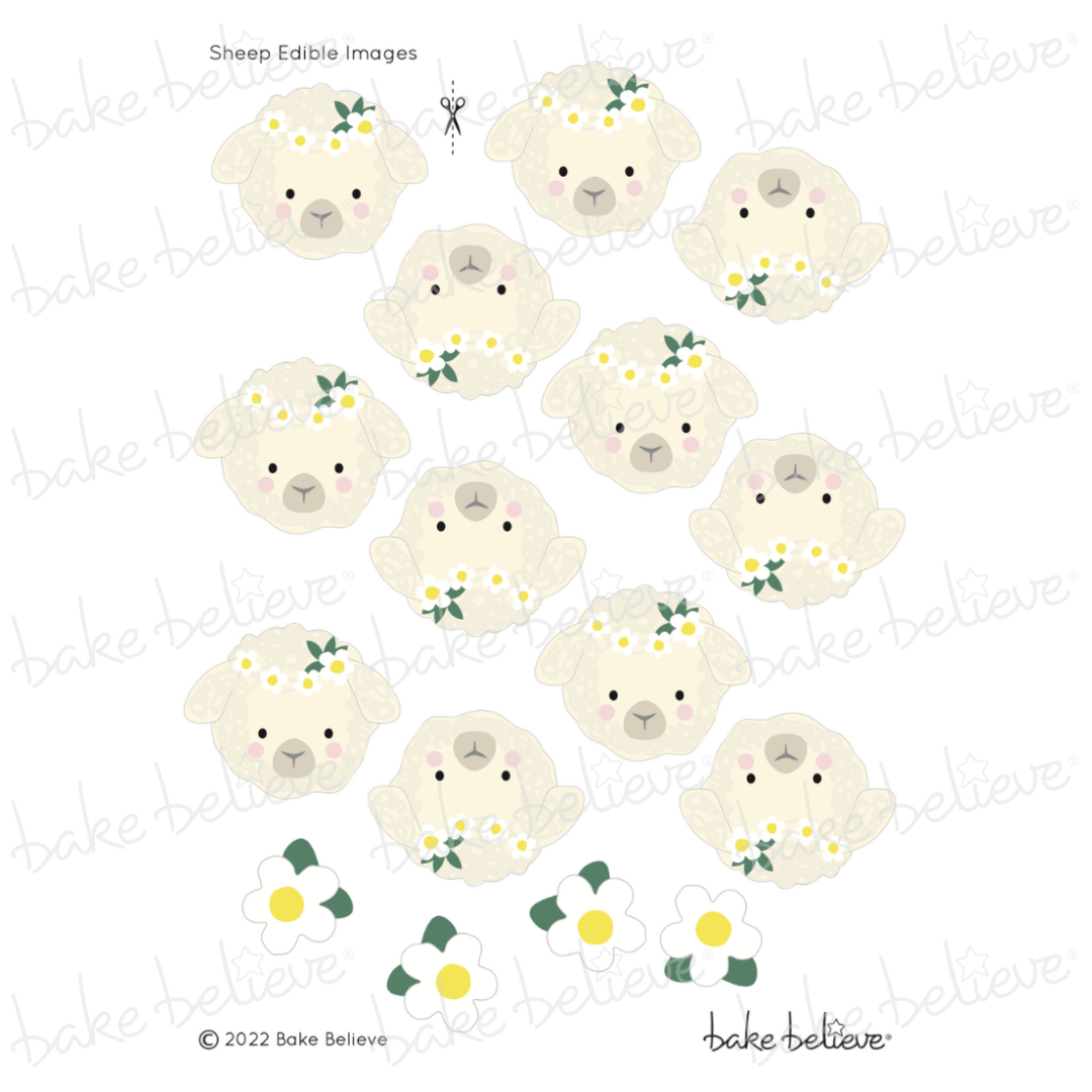 Sheep Edible Images | Bake Believe